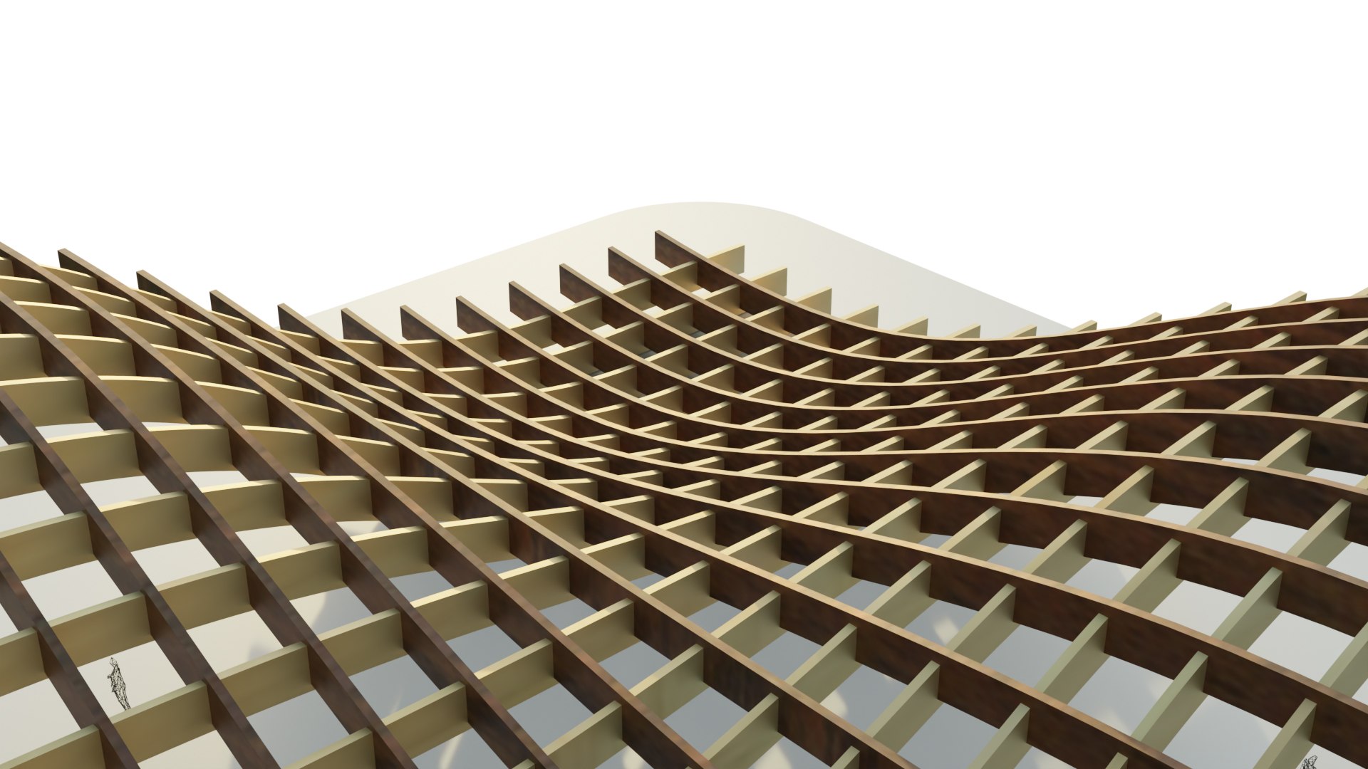 Waffle Wavy Structure 3D model - TurboSquid 2159501