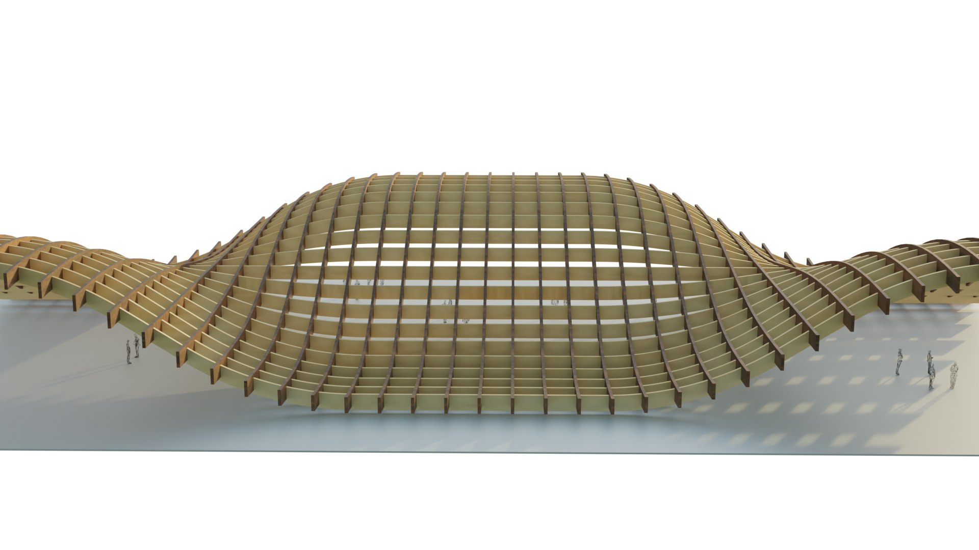 Waffle Wavy Structure 3D model - TurboSquid 2159501
