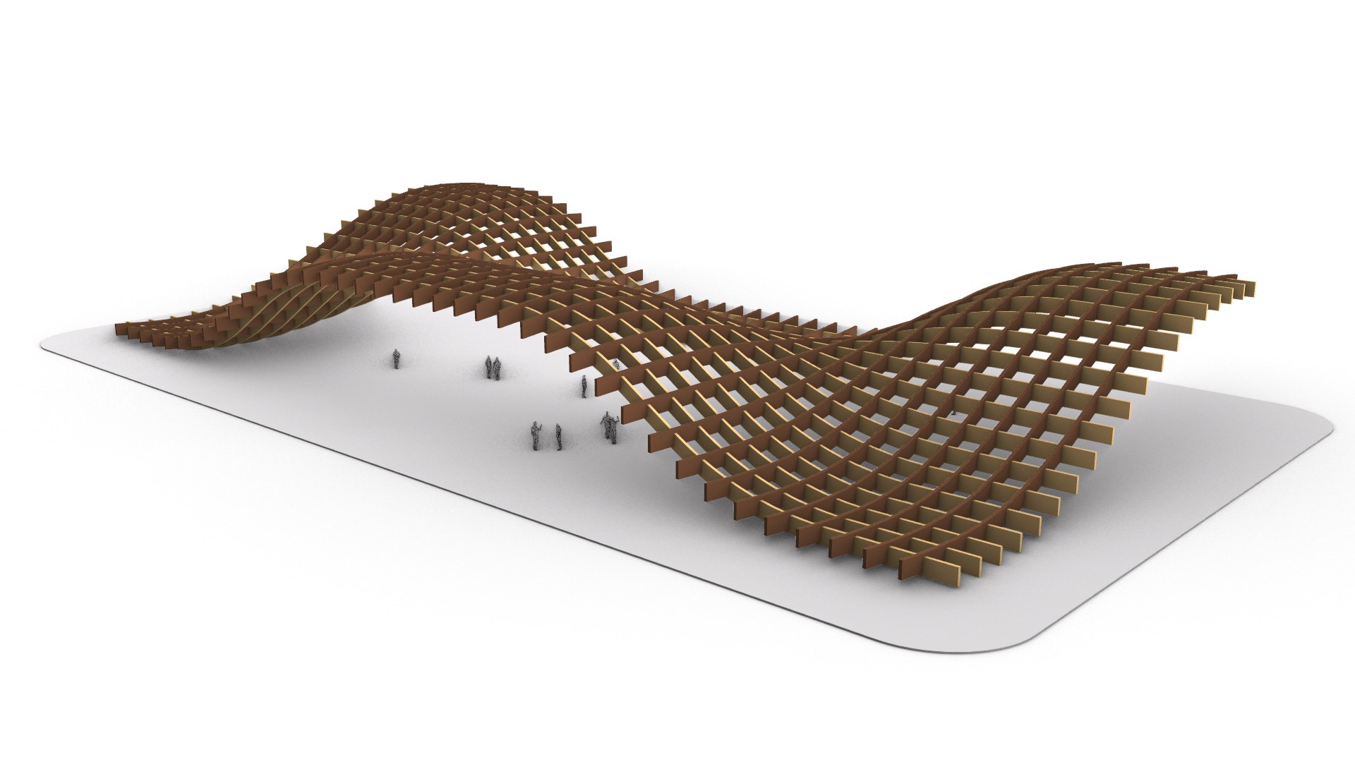 Waffle Wavy Structure 3D model - TurboSquid 2159501