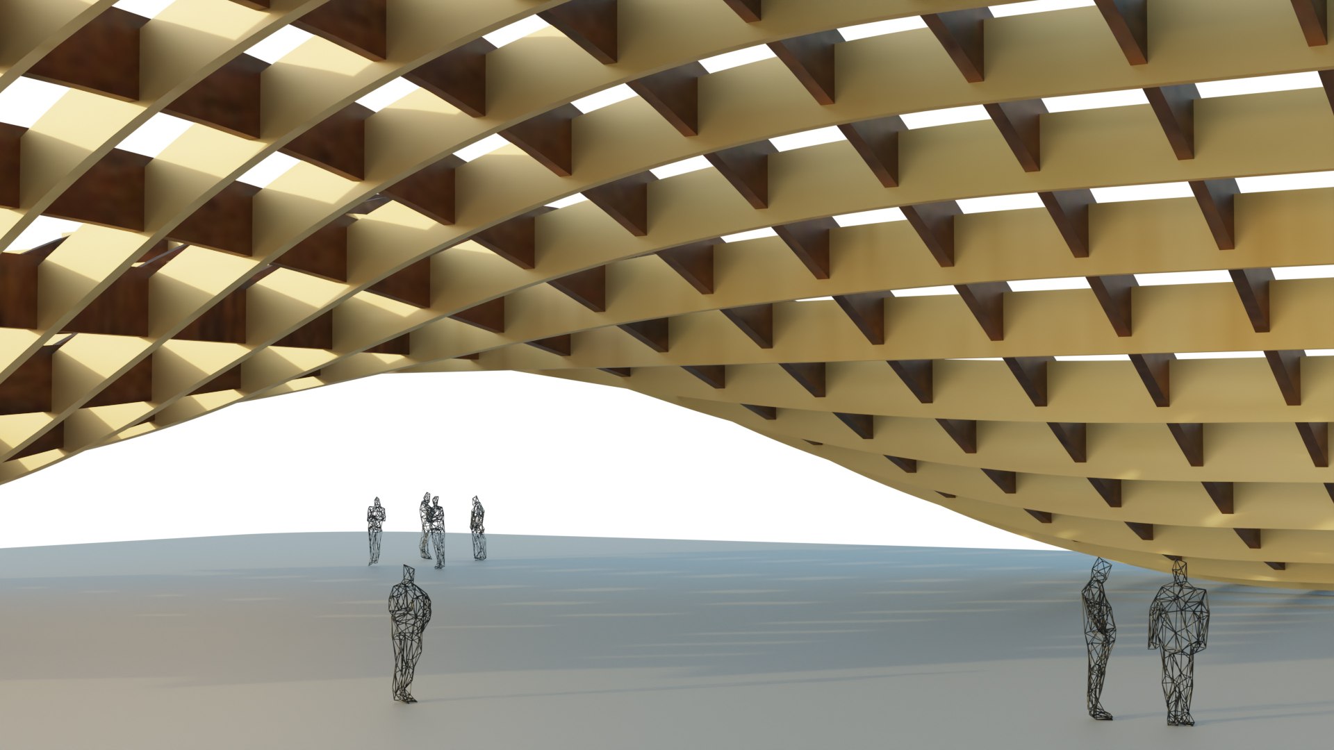 Waffle Wavy Structure 3D model - TurboSquid 2159501