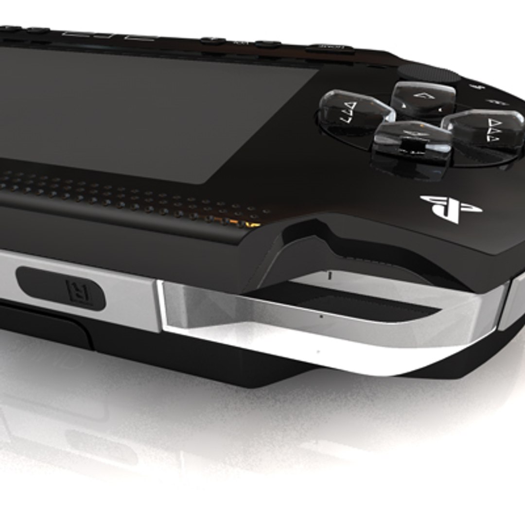 3d Playstation Portable Console Model