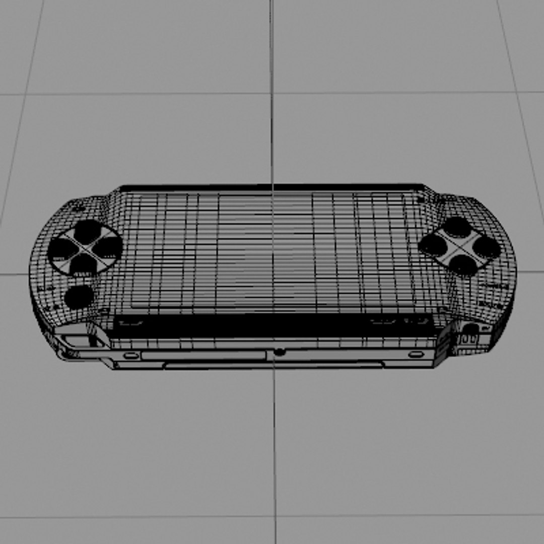 3d Playstation Portable Console Model