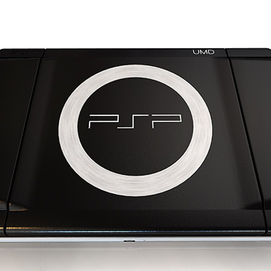 3d Playstation Portable Console Model