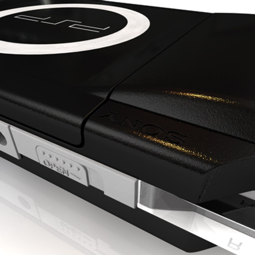 3d Playstation Portable Console Model