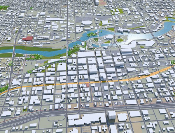 3D Spokane Washington USA model - TurboSquid 1720834