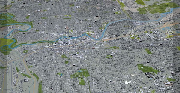 3D Spokane Washington USA model - TurboSquid 1720834