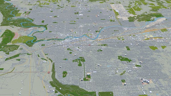 3D Spokane Washington USA model - TurboSquid 1720834