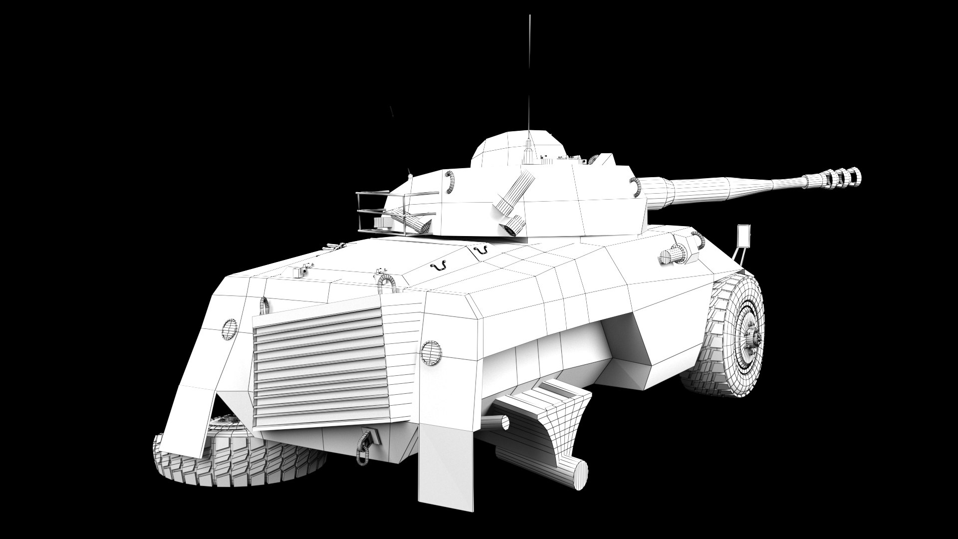 3D Damaged Ee-9 Cascavel Tank - TurboSquid 1475412