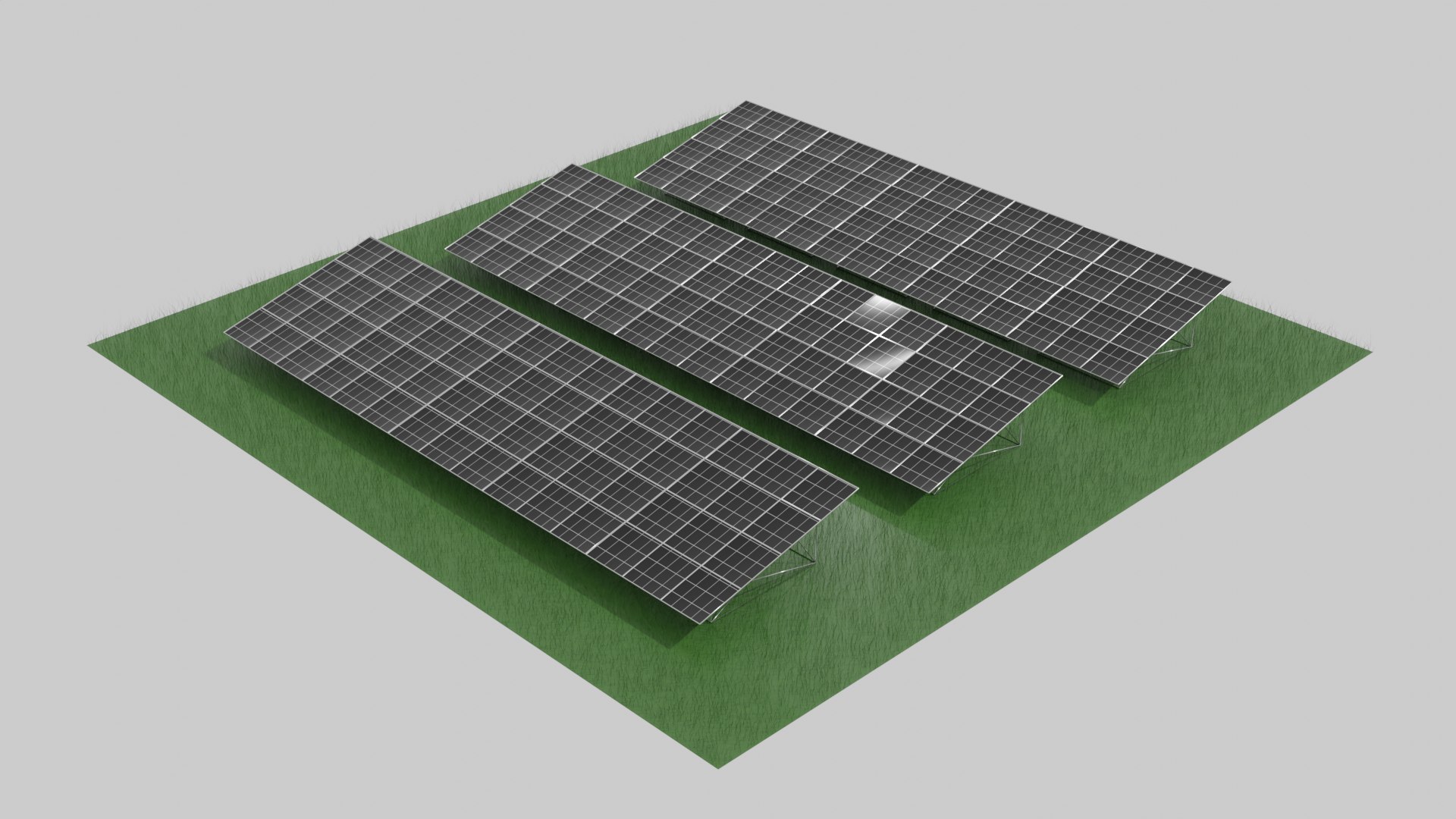 3D Solar Farm - TurboSquid 2122311