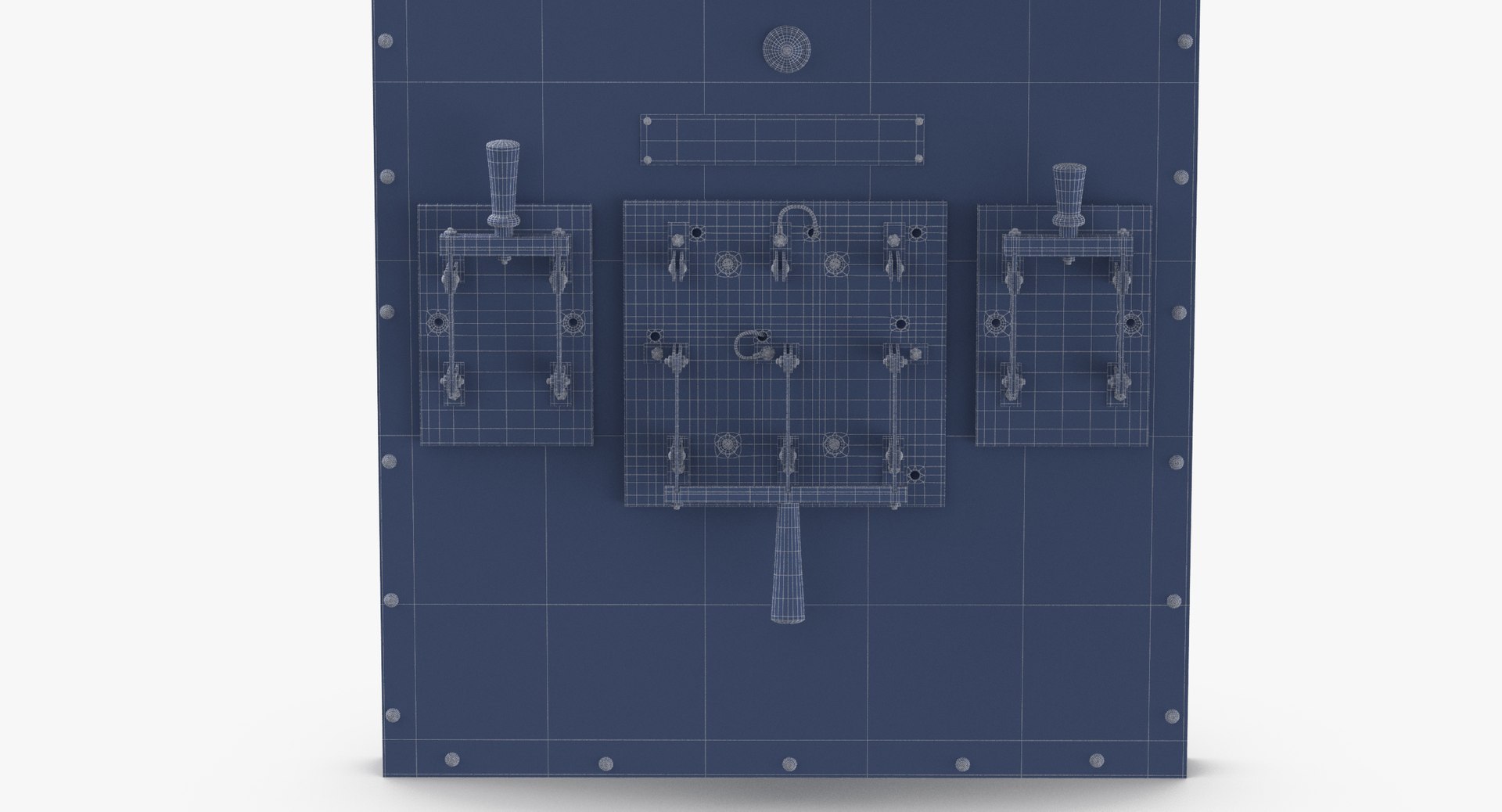 3D panels gauges levers - TurboSquid 1173814