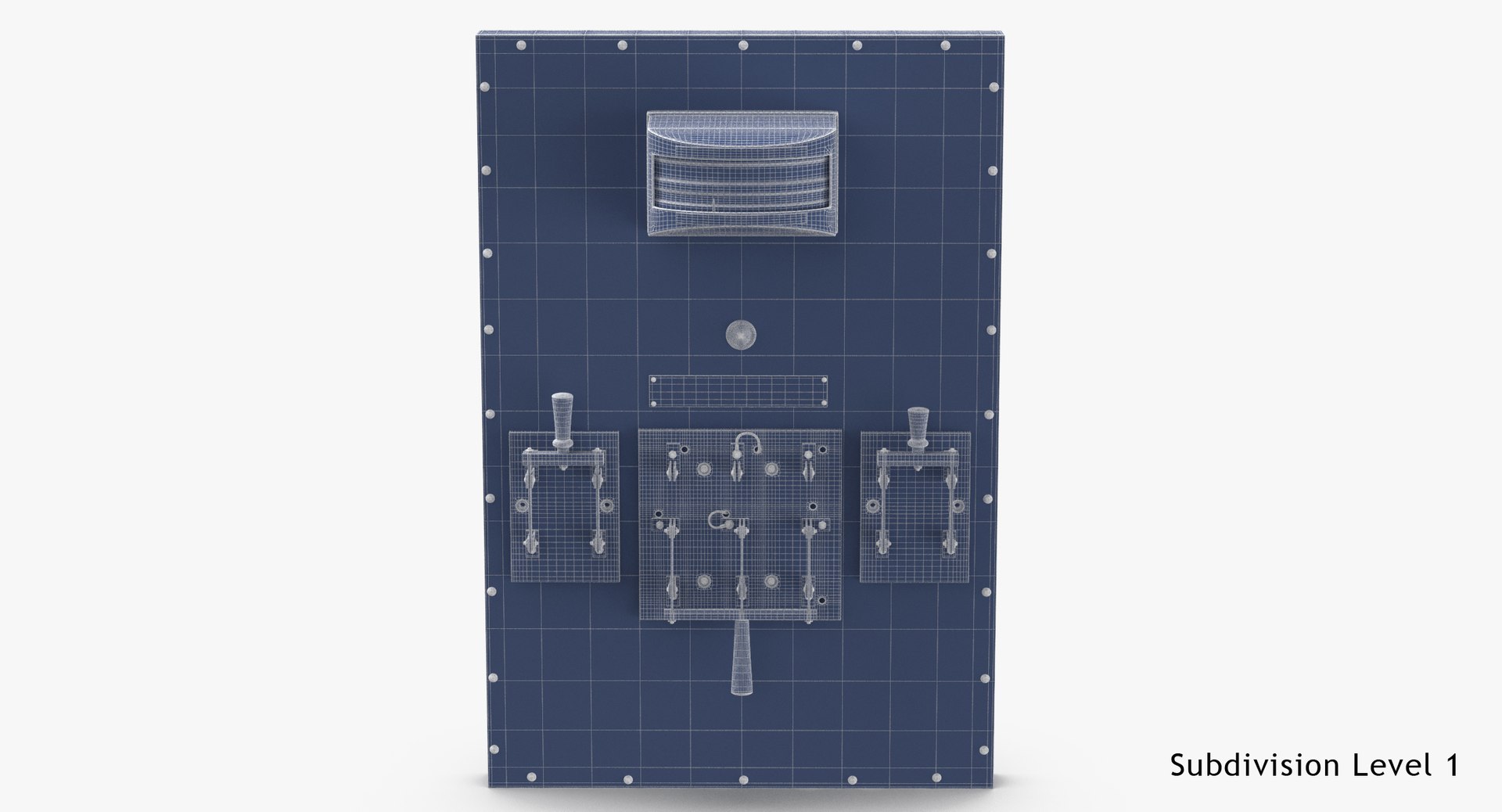3D panels gauges levers - TurboSquid 1173814