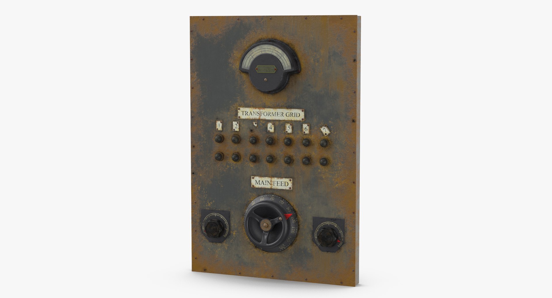 3D Panels Gauges Levers - TurboSquid 1173814