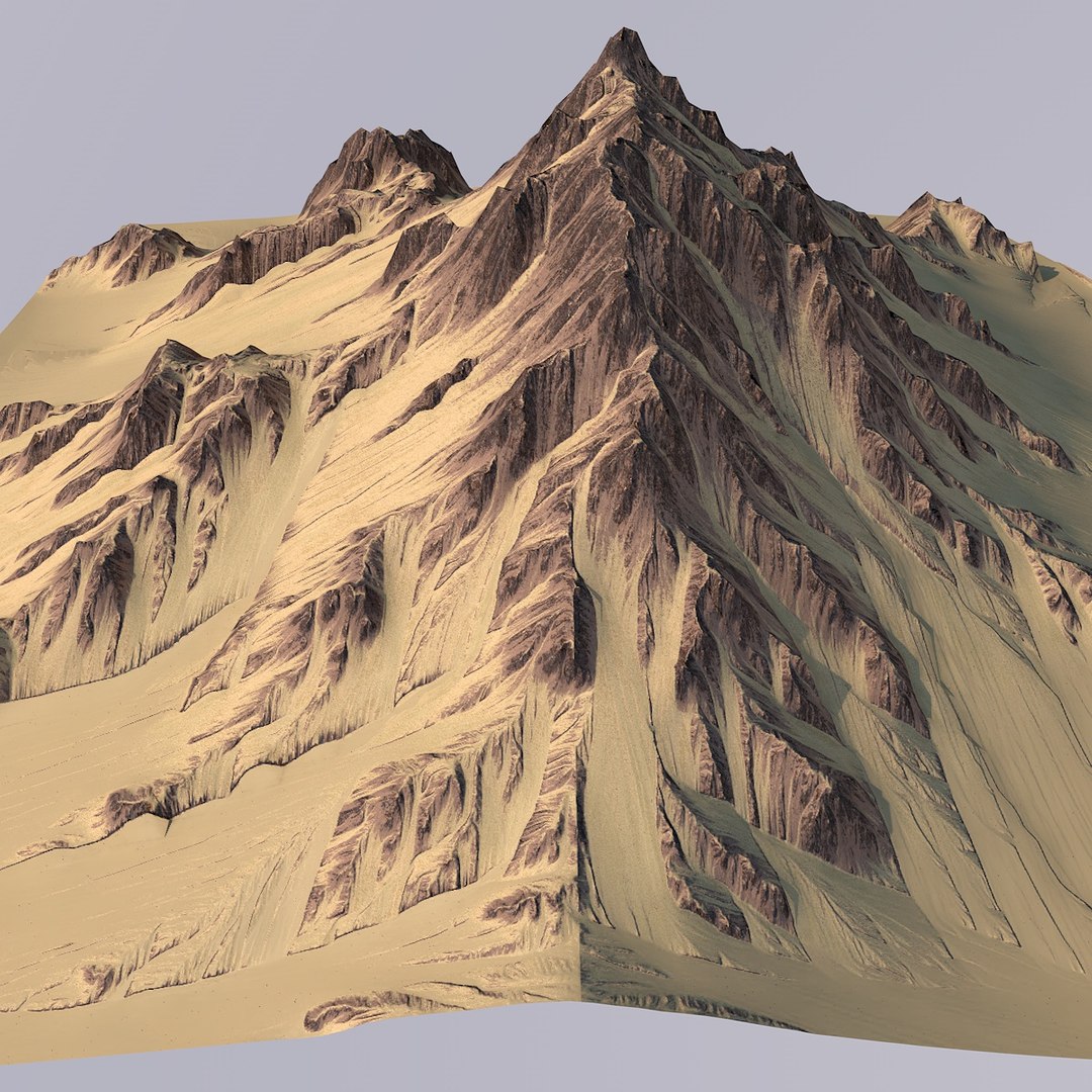 Mountain Terrain 3D Model | 1148901 | TurboSquid