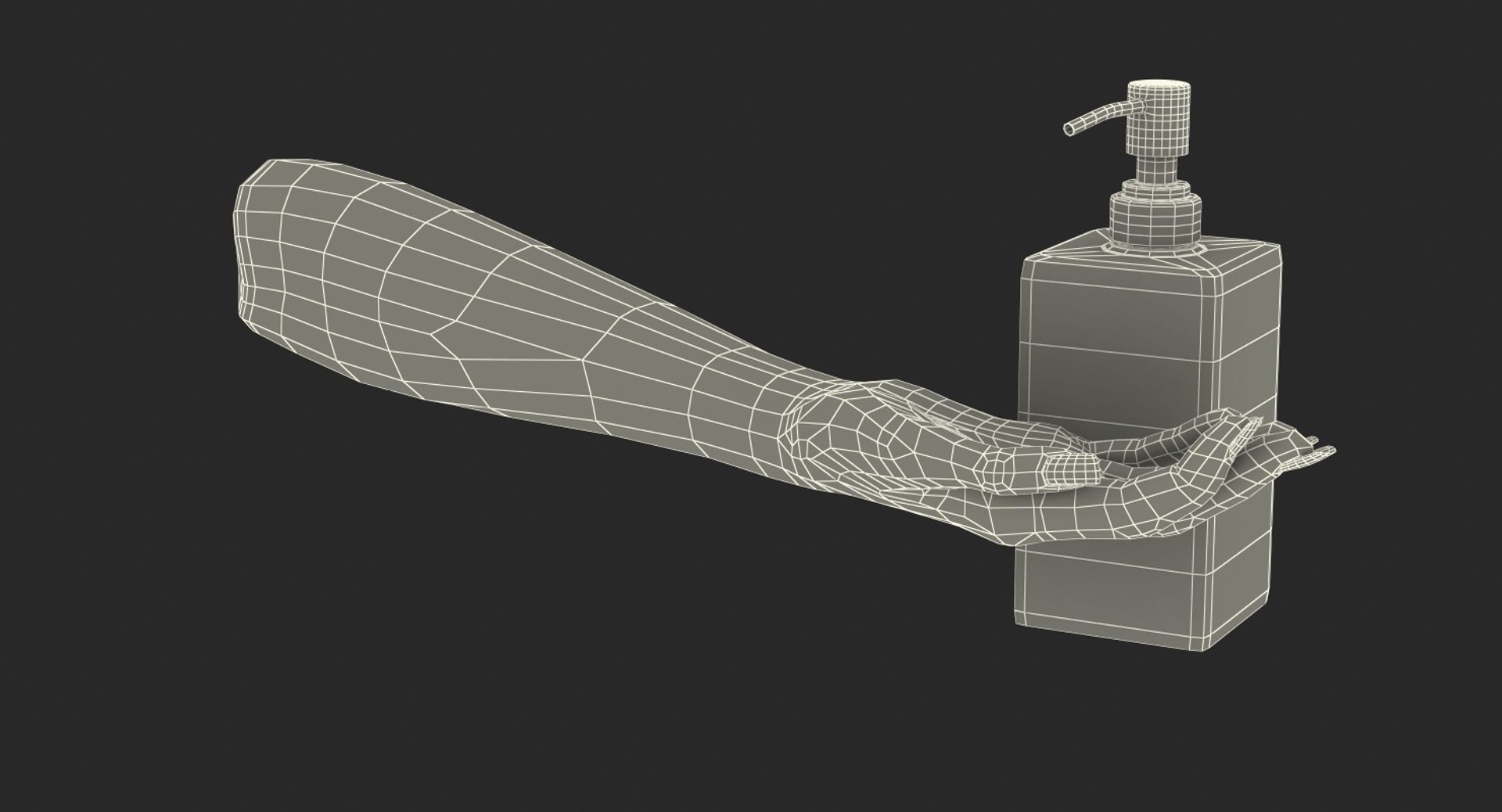 Lotion dispenser female hand model - TurboSquid 1345768