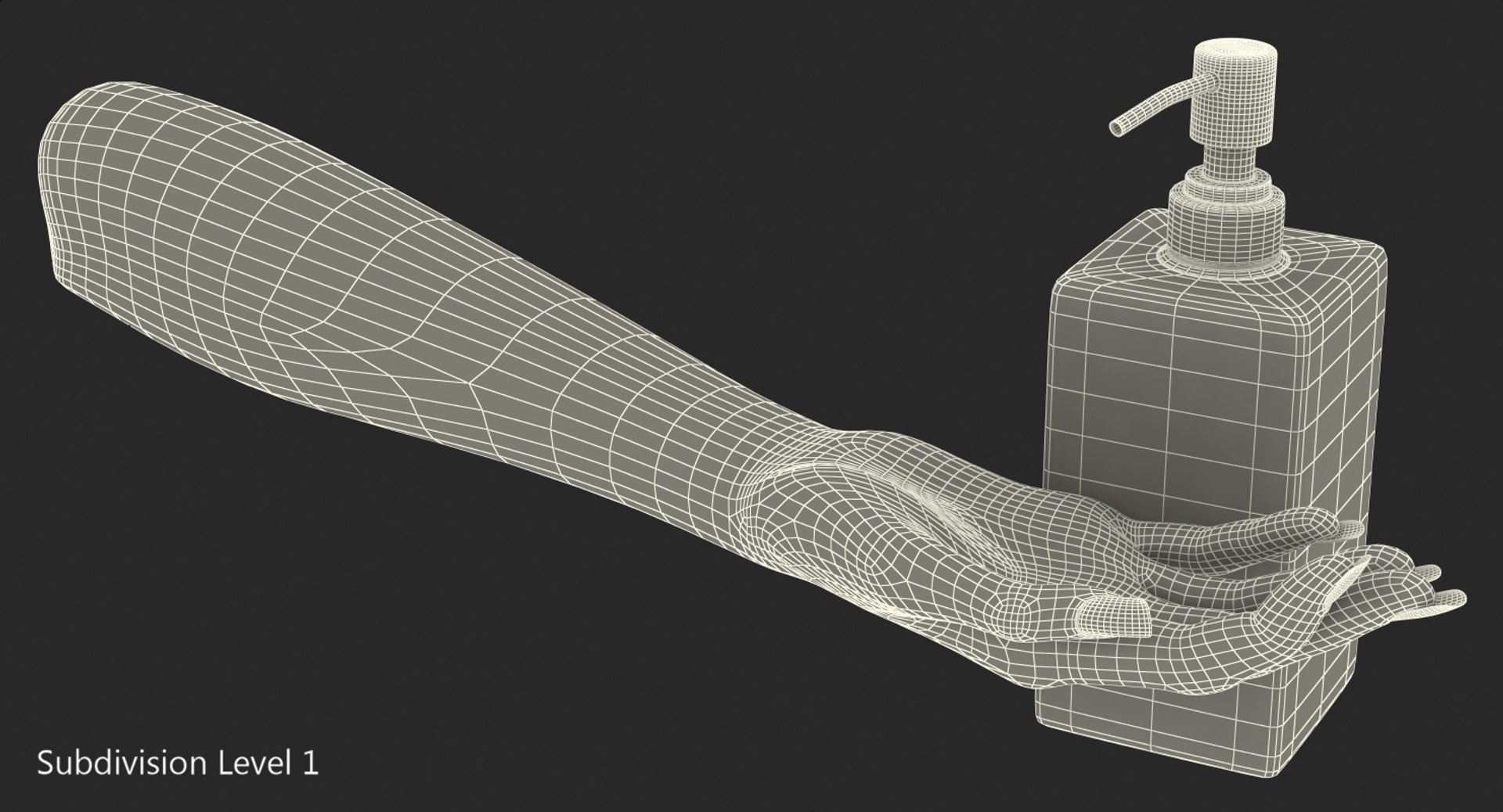 Lotion dispenser female hand model - TurboSquid 1345768