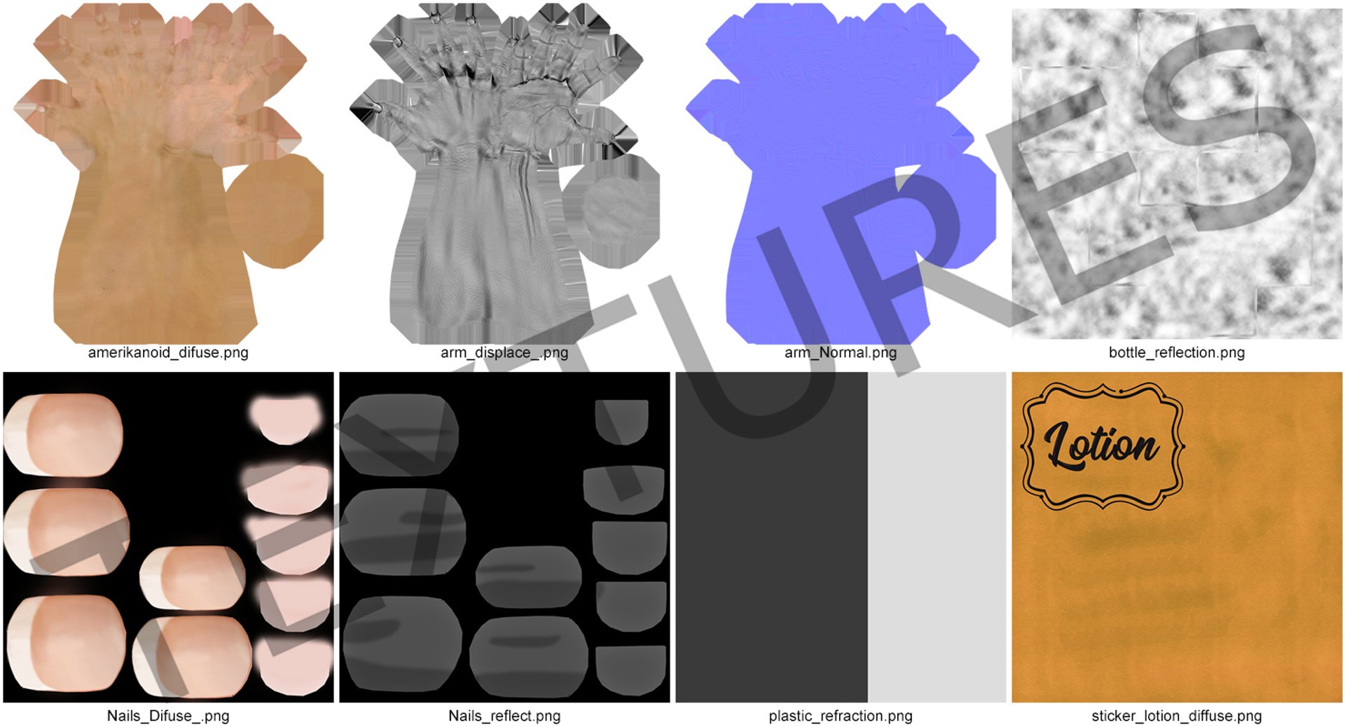 Lotion dispenser female hand model - TurboSquid 1345768