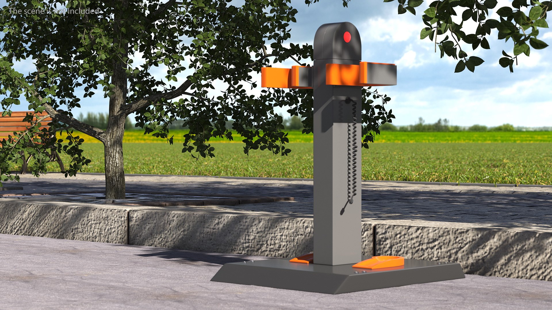 Electric Scooter Charging Docking Rack 3D Model - TurboSquid 1870737