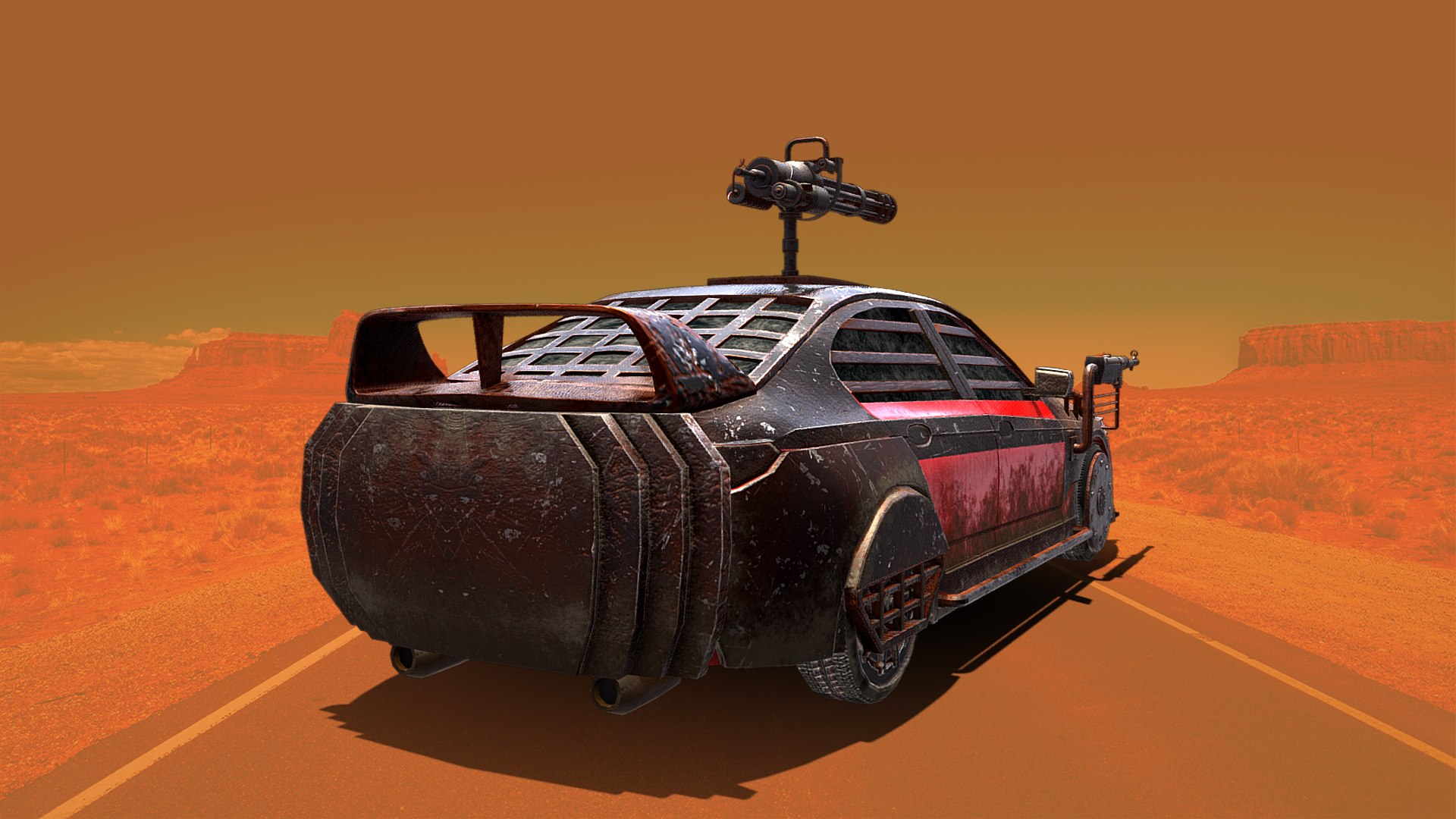 3D Bad Car Brigadier Armored Car Model - TurboSquid 1862925