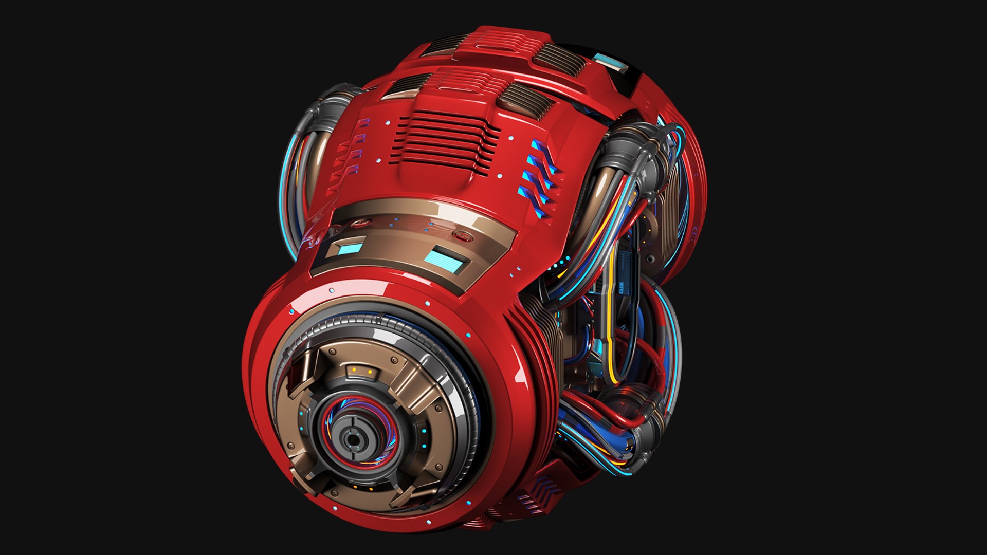 Sci Fi Core C1 3D Model - TurboSquid 1543813