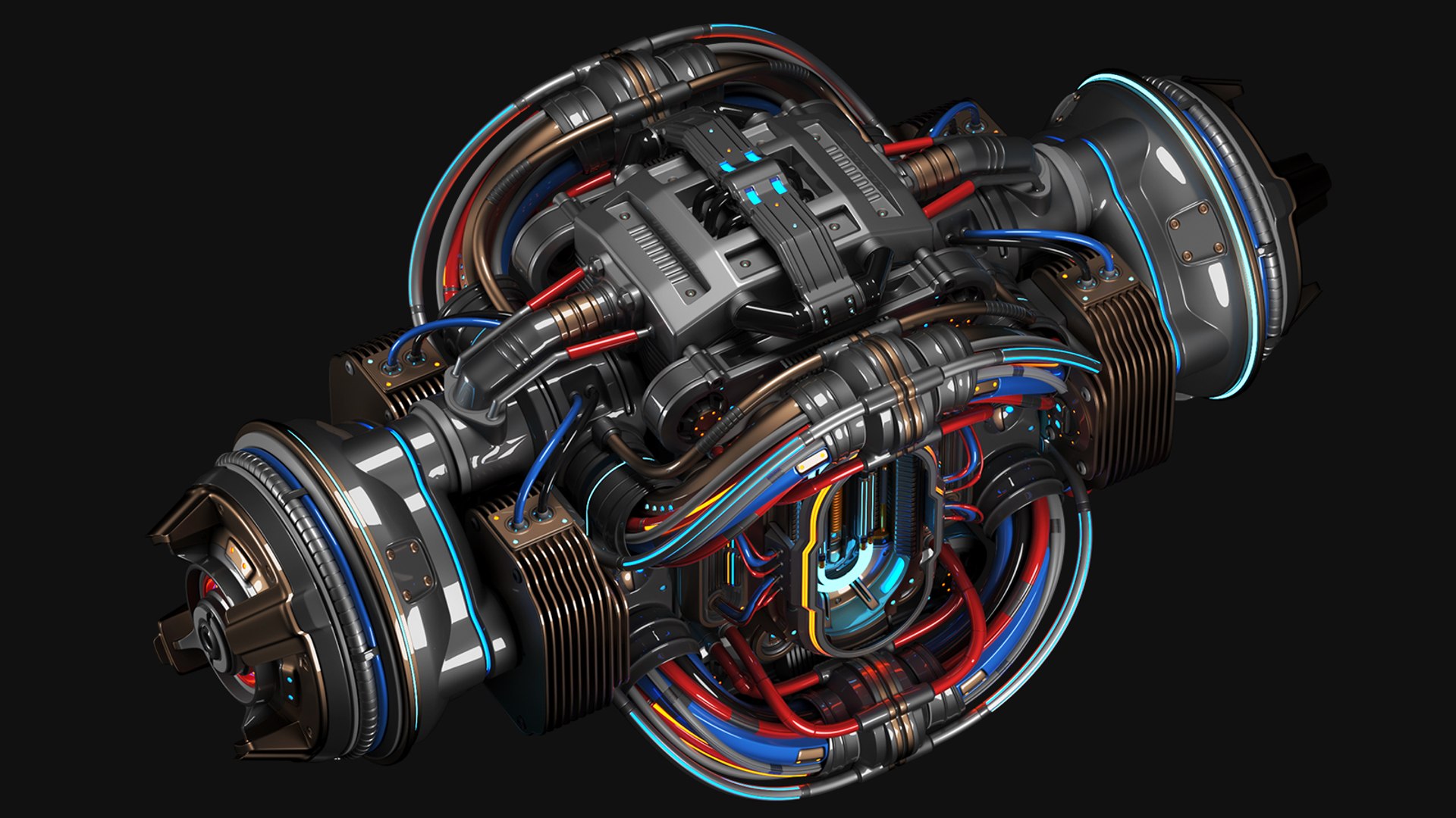 Sci Fi Core C1 3D Model - TurboSquid 1543813