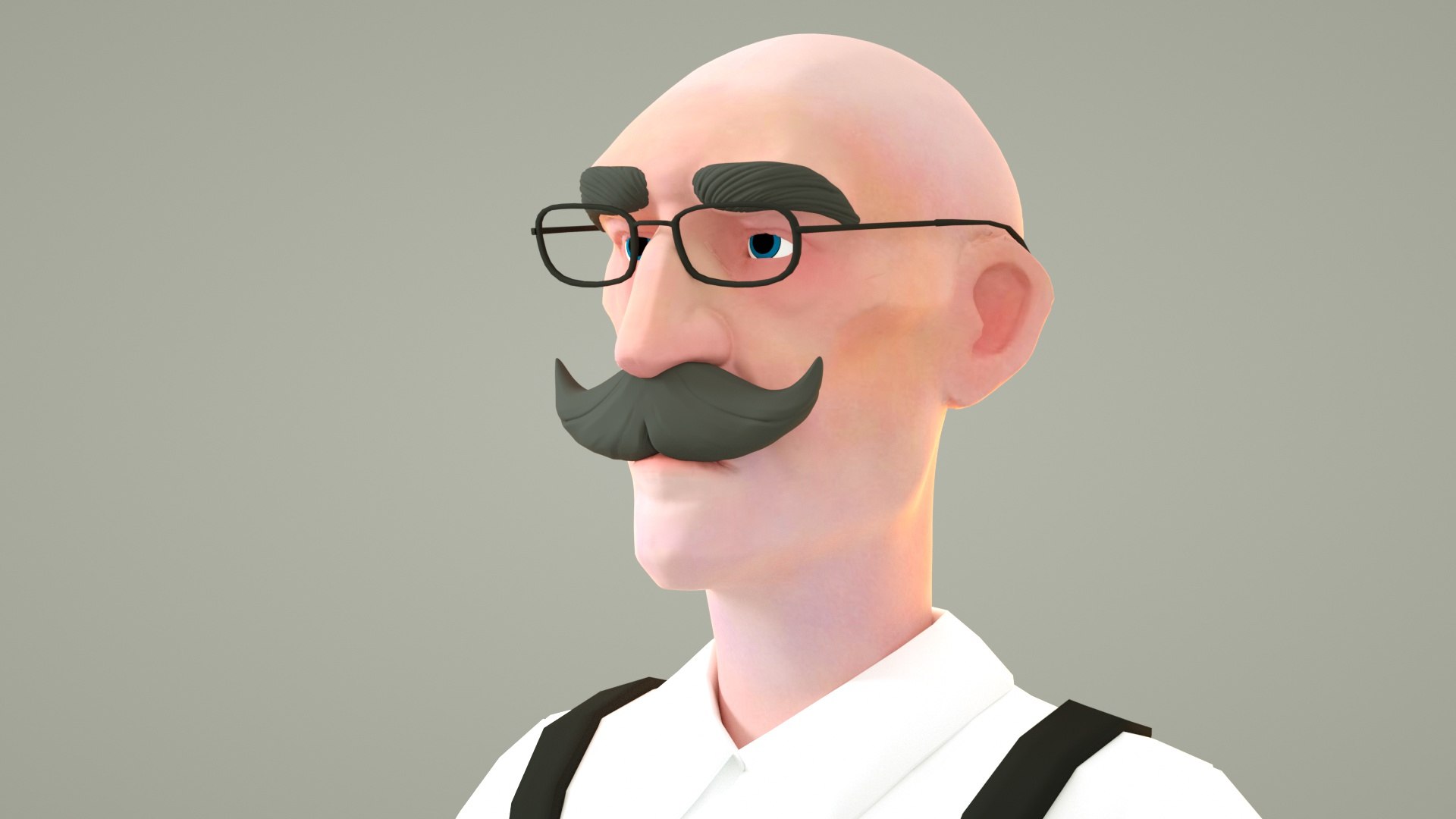 Cartoon Uncle 3D Model - TurboSquid 1915129