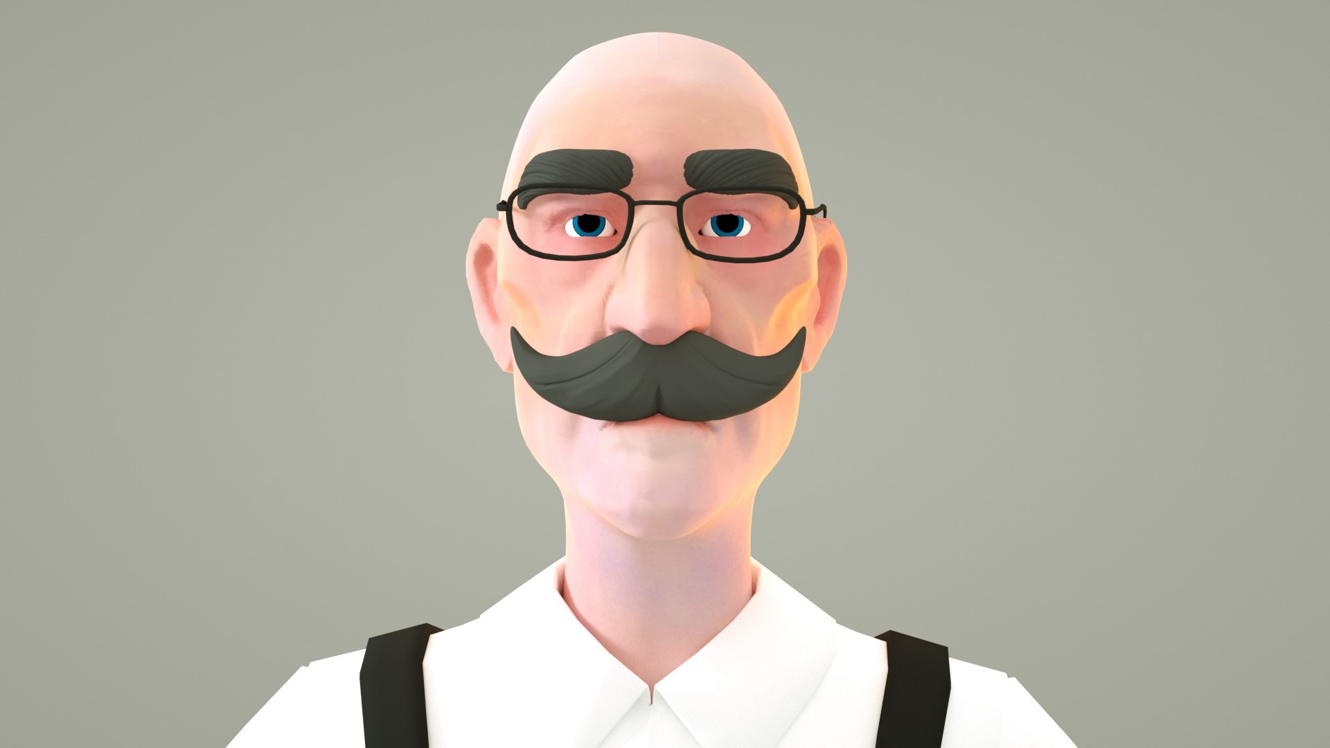 Cartoon Uncle 3D Model - TurboSquid 1915129