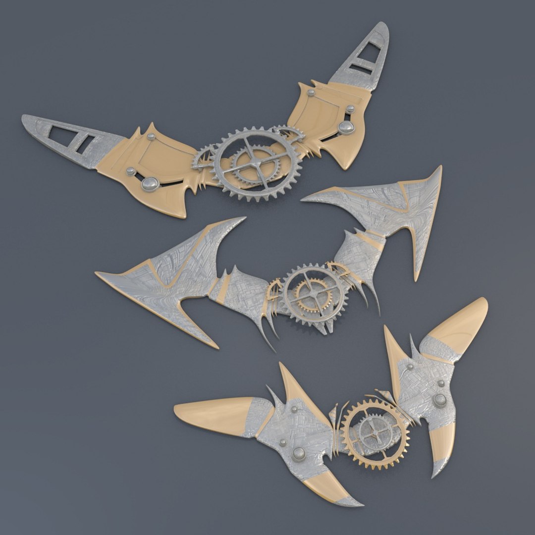 Pins Steampunk 3d Model