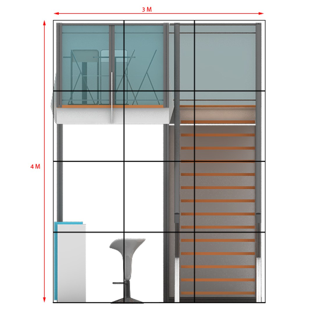 Structure Maxima Double Deck 3d Model