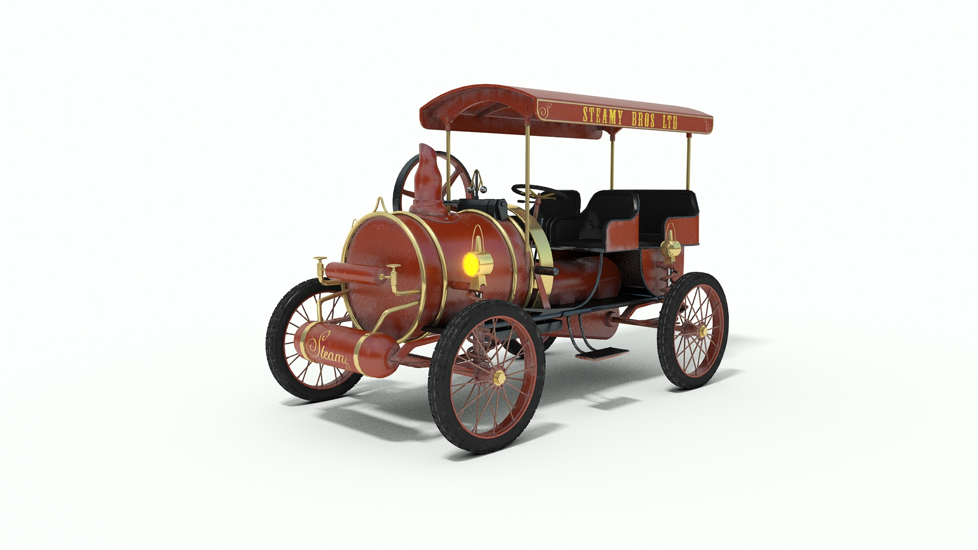 Steamy - Vintage Steam Model - TurboSquid 1550314
