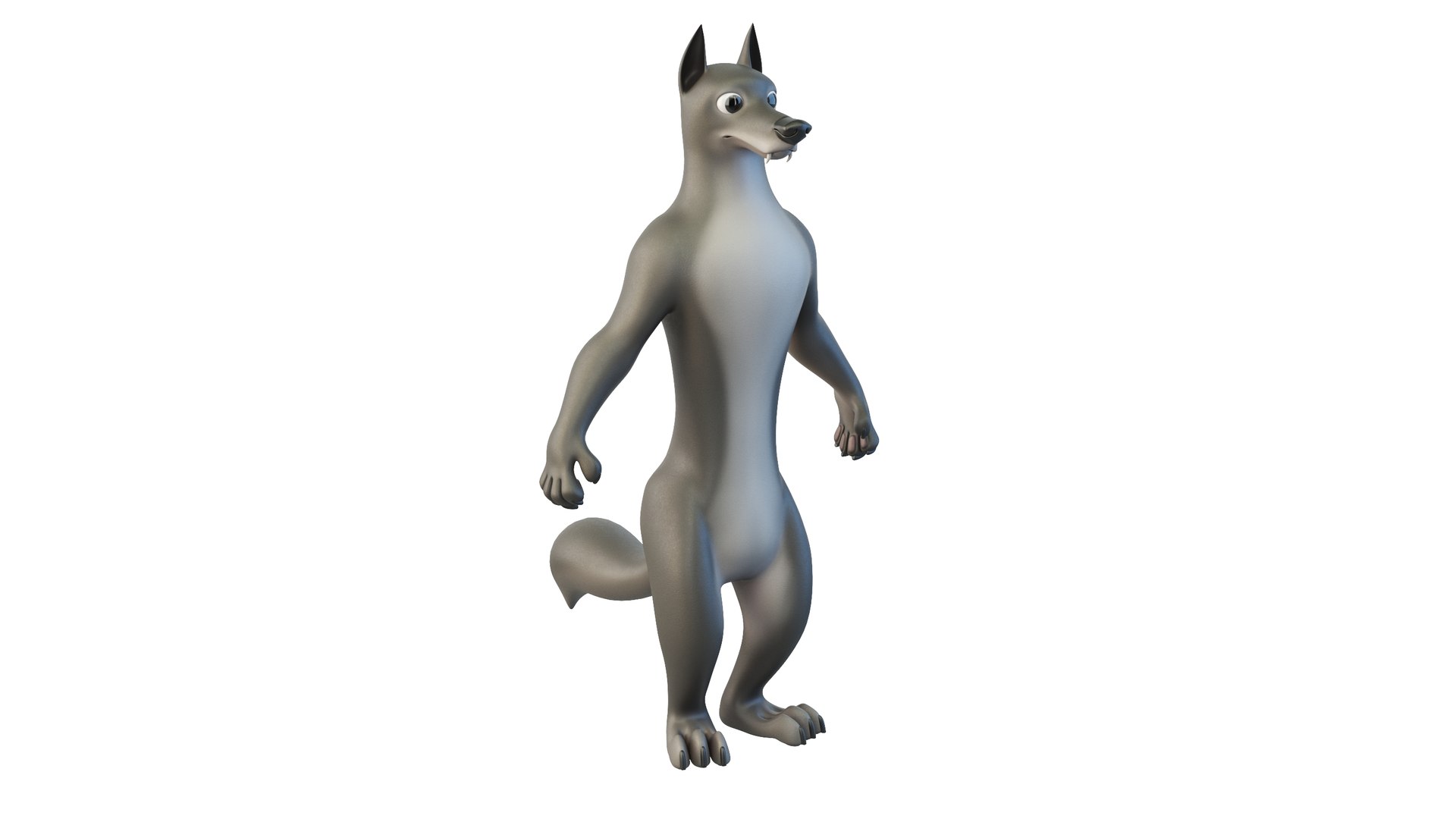 Cartoon Wolf Character 3D Model - TurboSquid 2107129