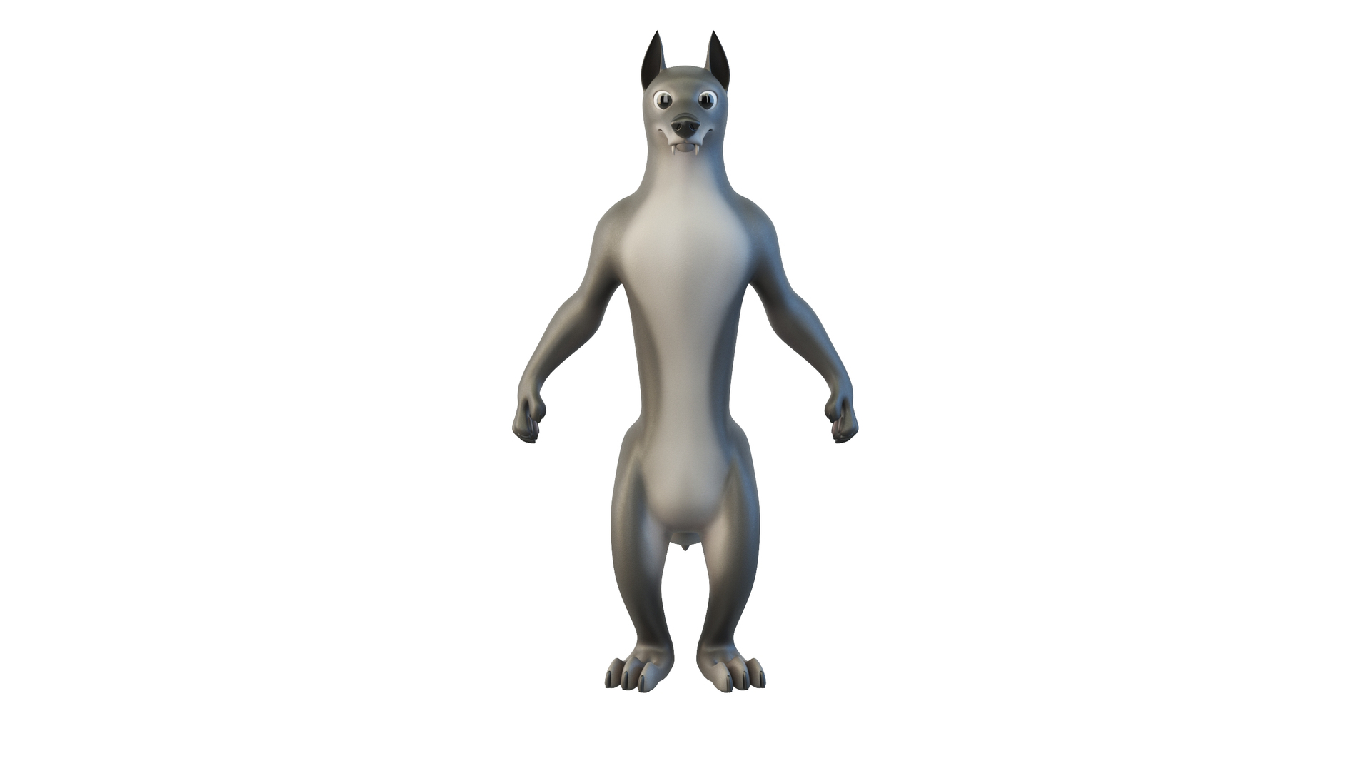 Cartoon Wolf Character 3D Model - TurboSquid 2107129