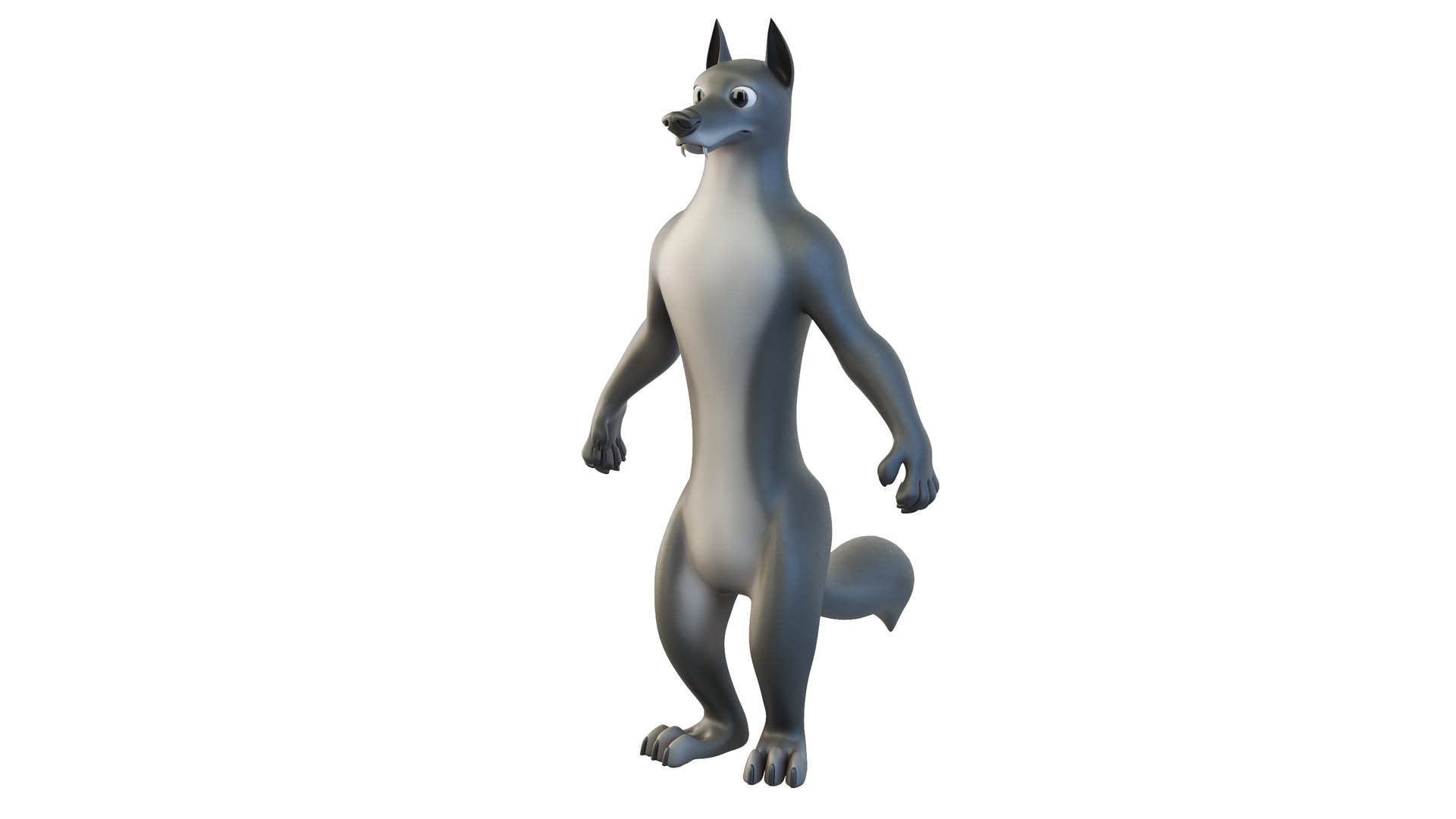 Cartoon Wolf Character 3D Model - TurboSquid 2107129