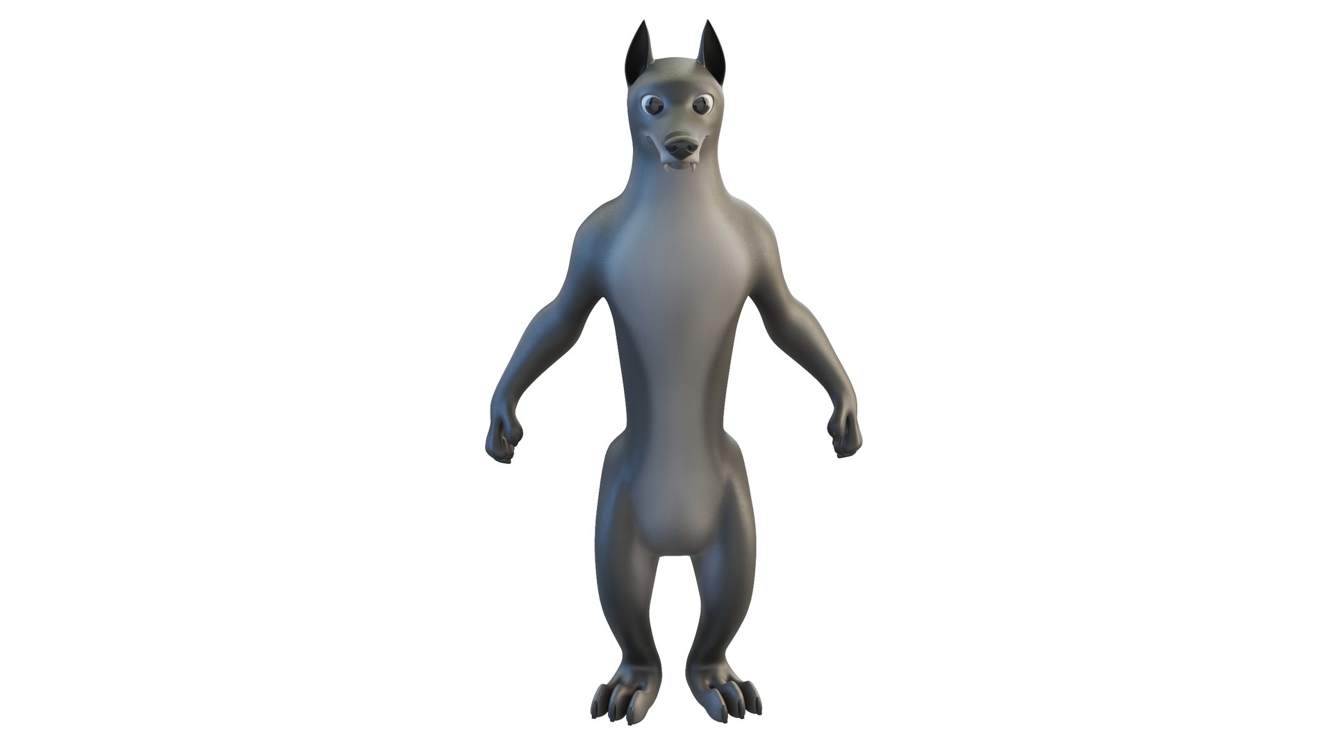 Cartoon Wolf Character 3D Model - TurboSquid 2107129