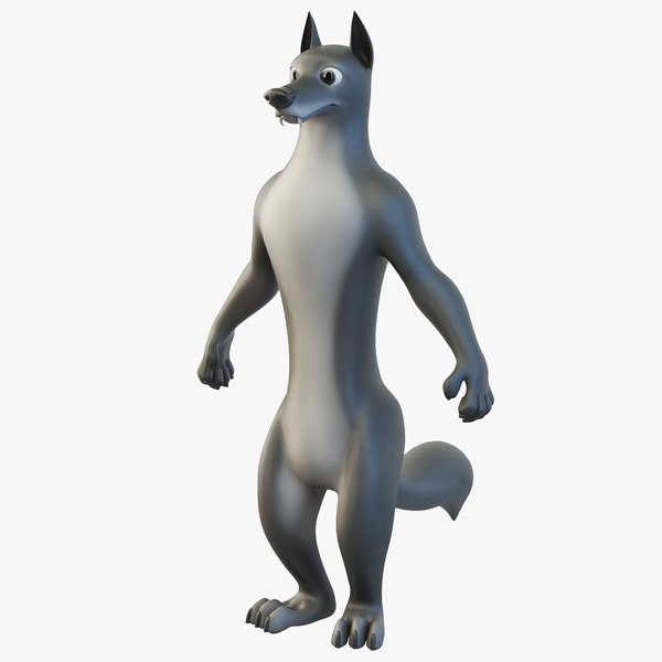 modelo 3d Cartoon Wolf Character - TurboSquid 2107129