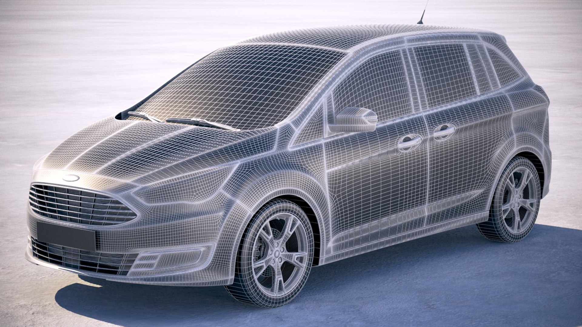 3D Grand C-max 2018 - TurboSquid 1288654