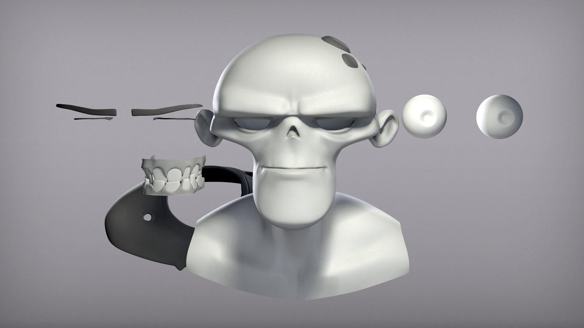 3D Model Cartoon Character Zombie Base Mesh - TurboSquid 1813557