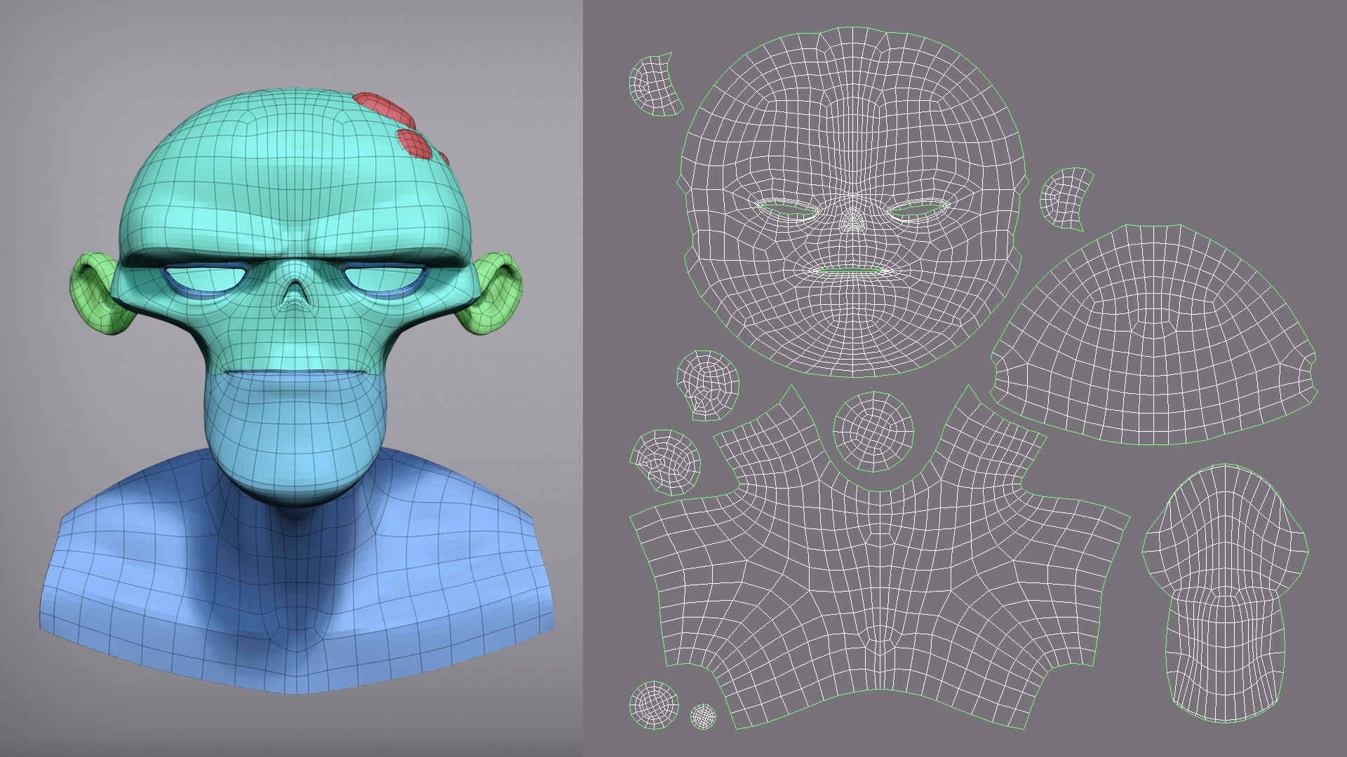 3D Model Cartoon Character Zombie Base Mesh - TurboSquid 1813557