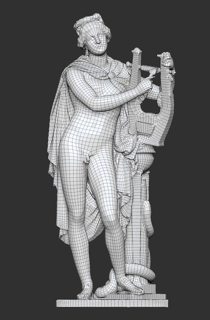 3D Apollo Kitharoidos Sculpture Model - TurboSquid 2249735