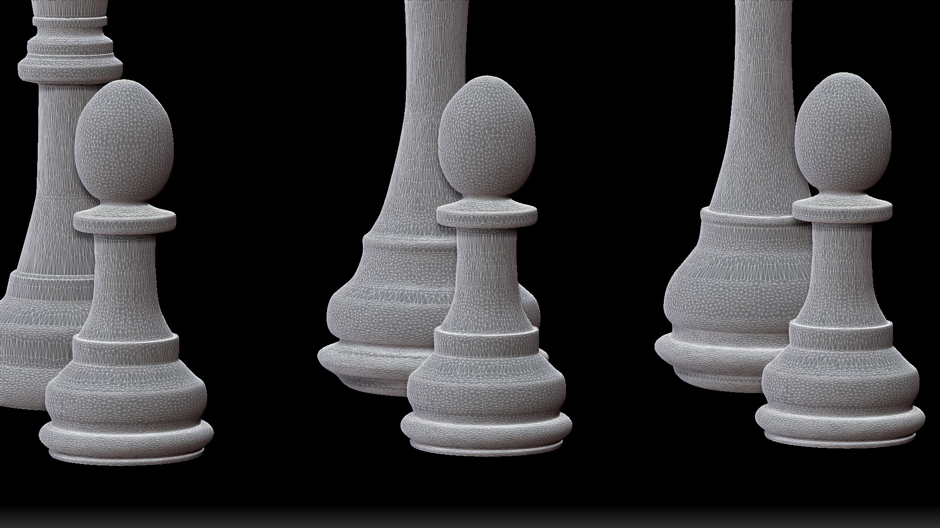 3D Model Chess Board Wood - TurboSquid 1877999