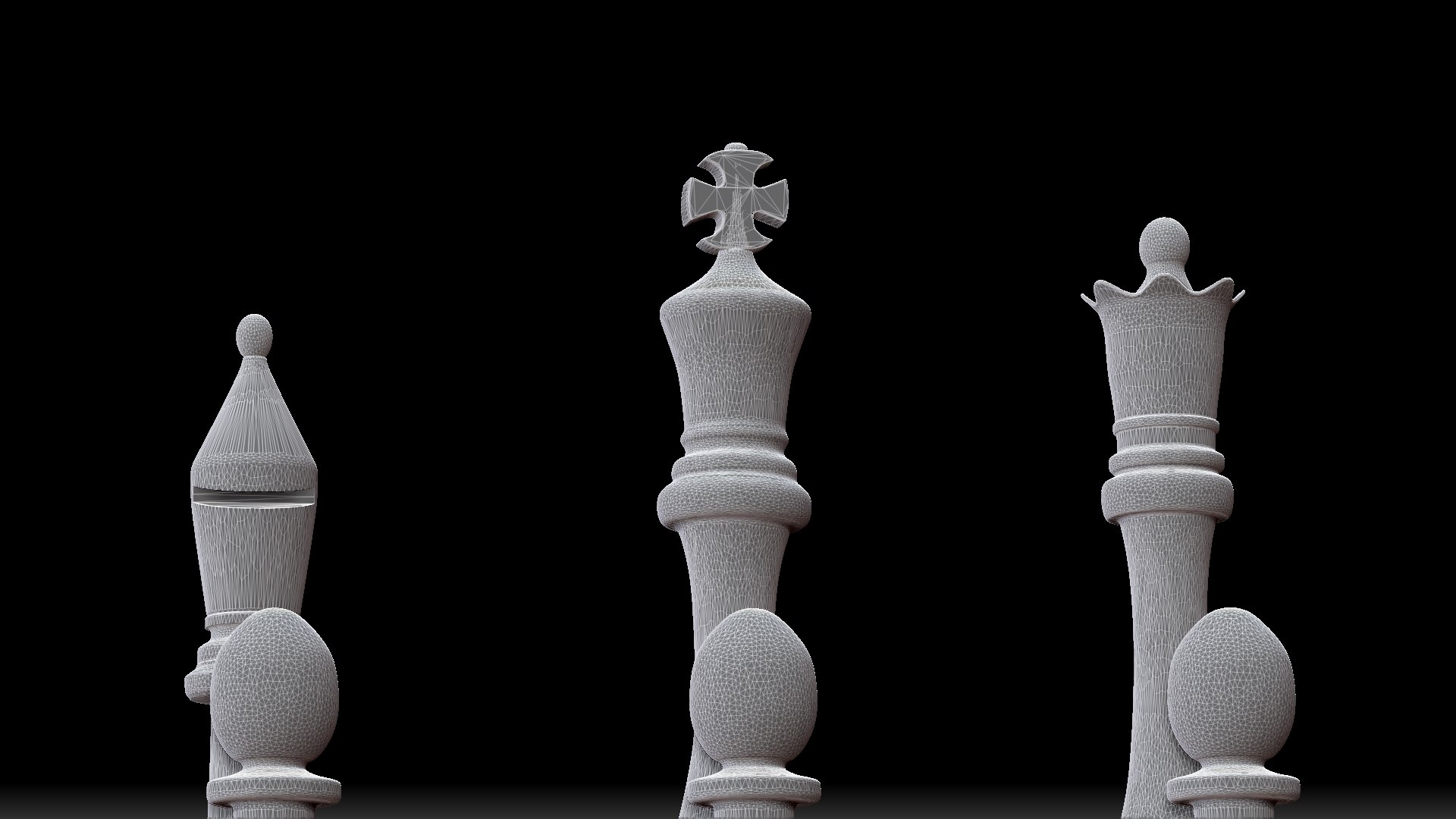 3D Model Chess Board Wood - TurboSquid 1877999