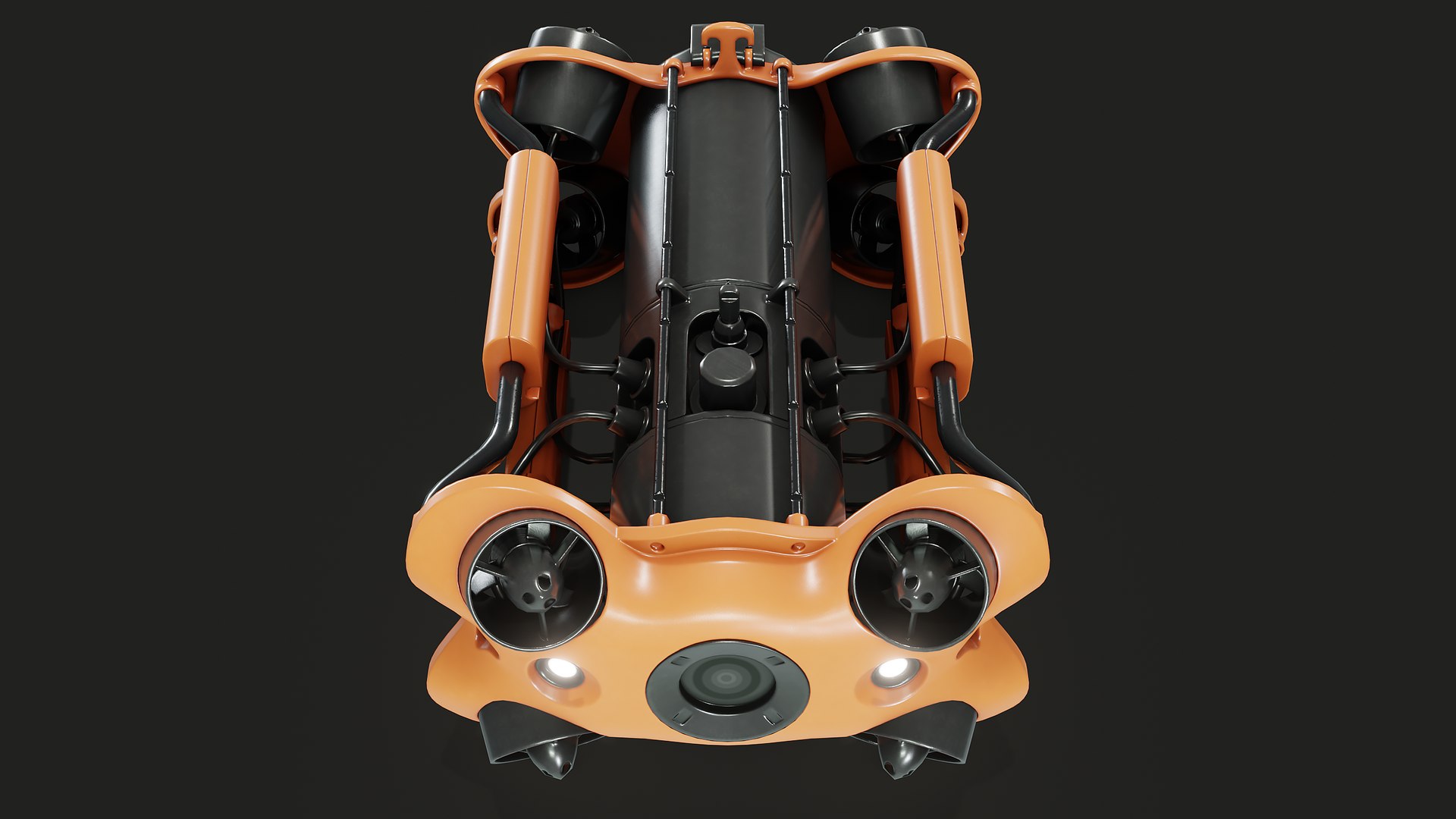 Orange Underwater Drone 3D model - TurboSquid 1921789