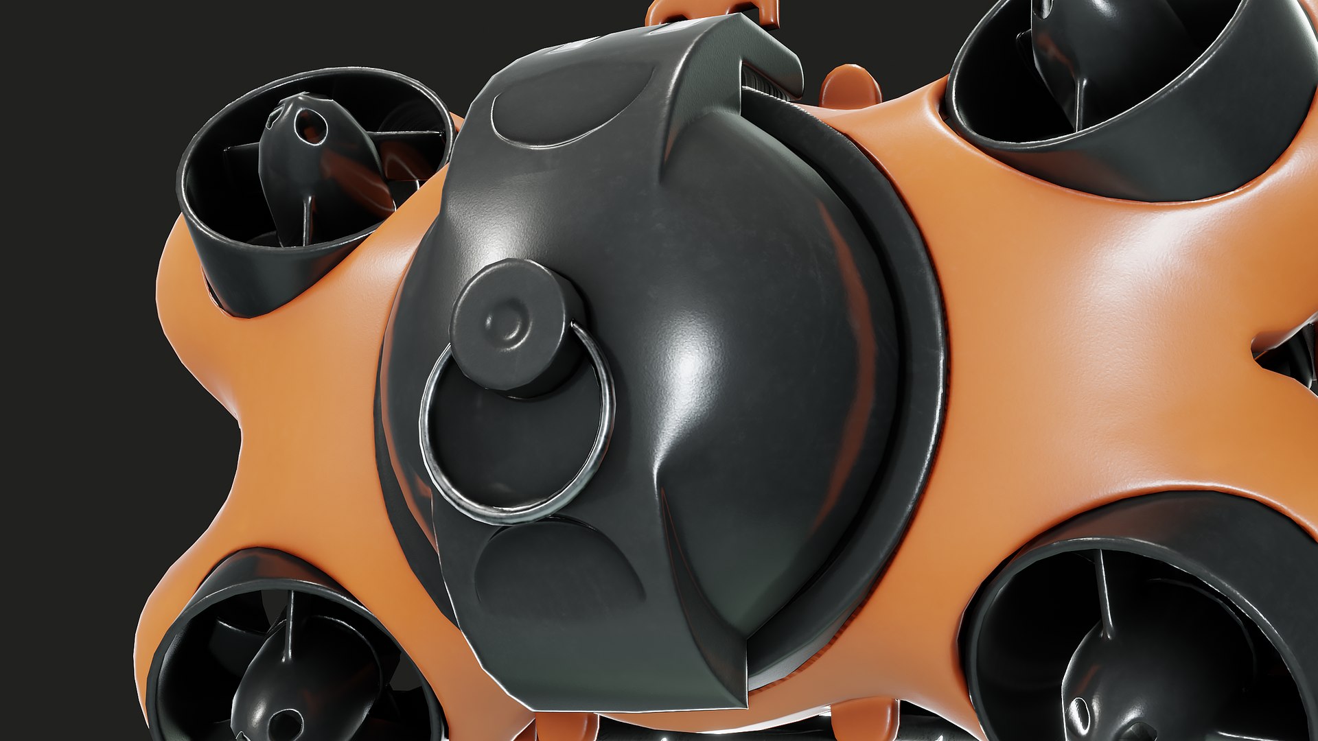 Orange Underwater Drone 3D model - TurboSquid 1921789