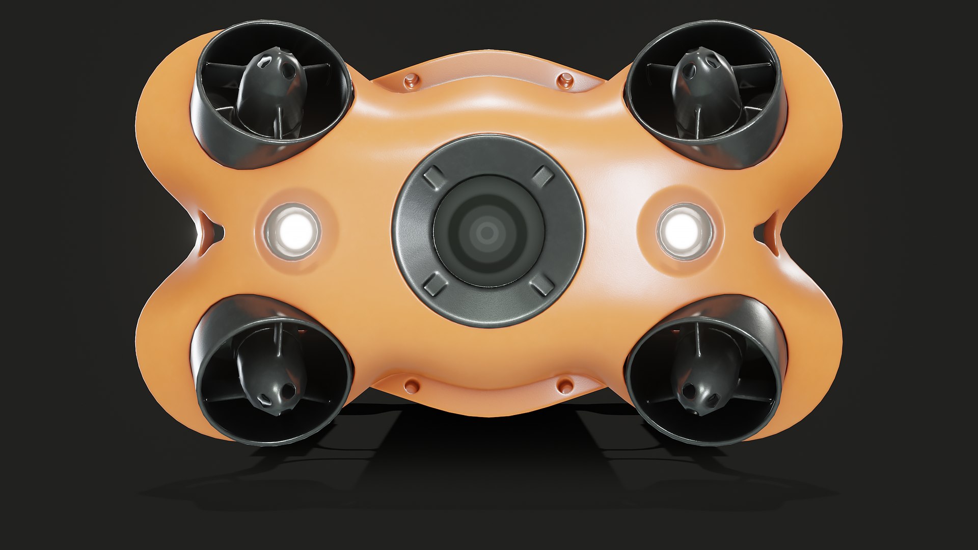 Orange Underwater Drone 3D model - TurboSquid 1921789
