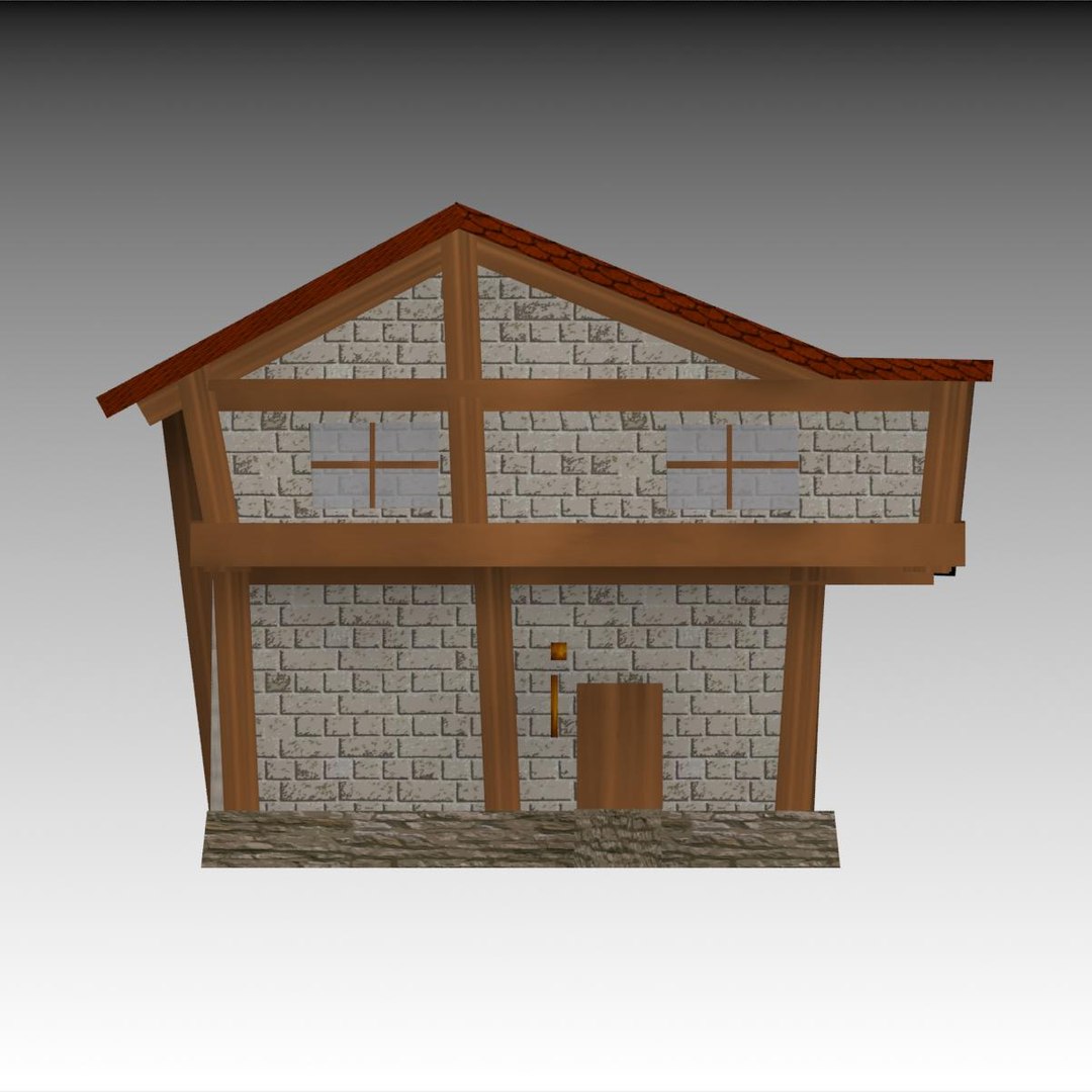 Free Stone Merchant Building 3d Model