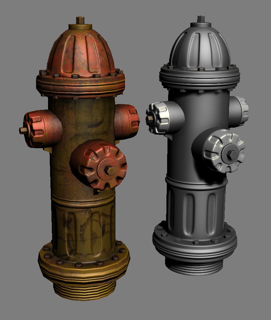 3dsmax hydrant prop