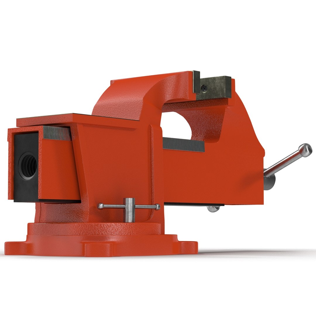 3d Model Vise Red