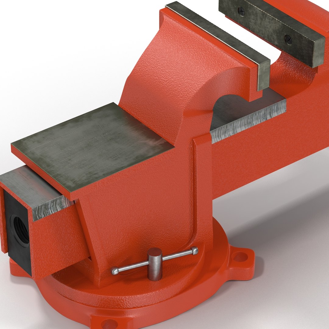 3d Model Vise Red