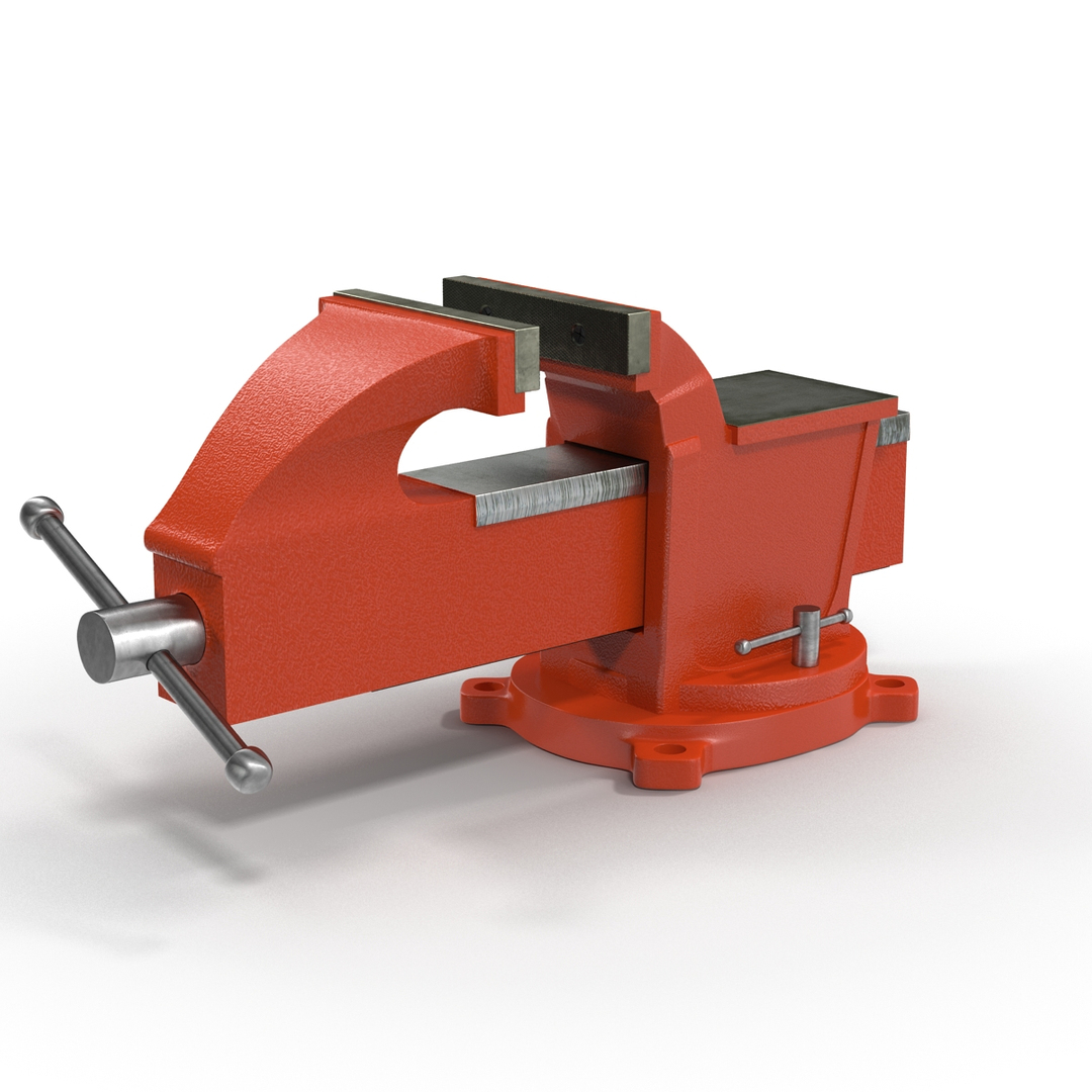 3d Model Vise Red