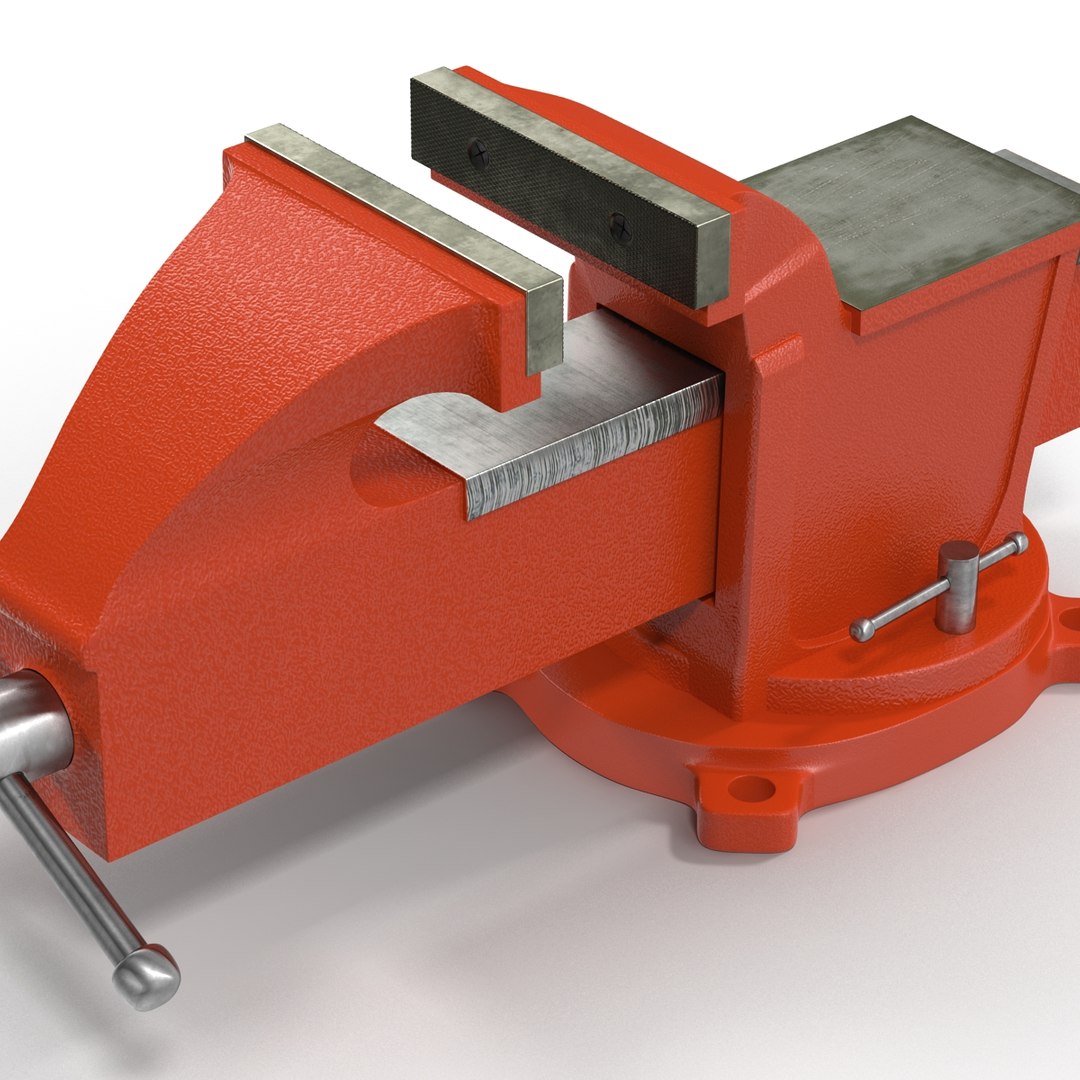 3d Model Vise Red