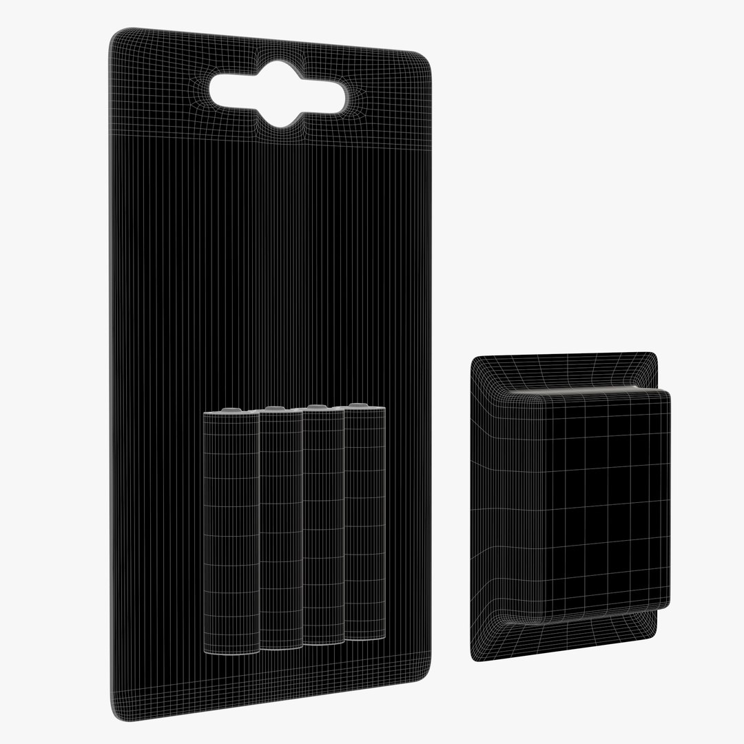 Battery package pack 3D model - TurboSquid 1358640